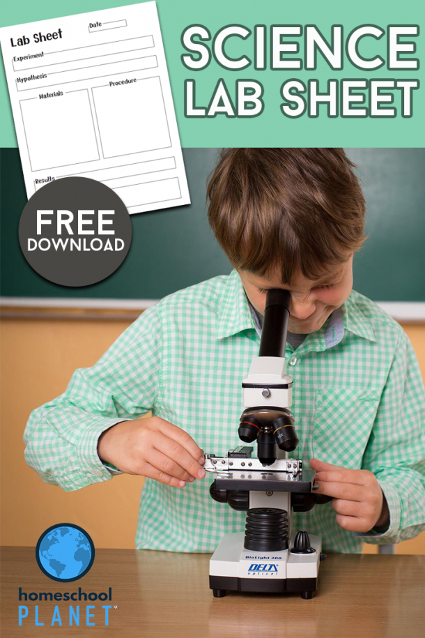 FREE Science Lab Sheet - Homeschool Planet