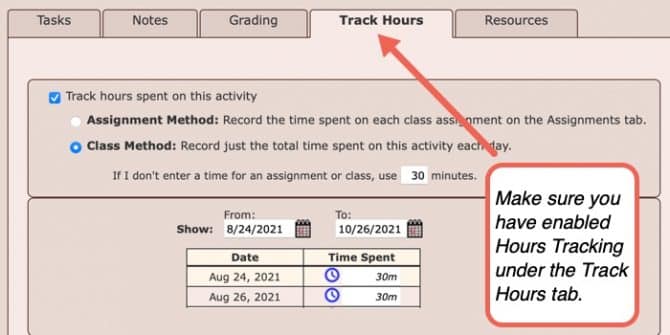 Adding Community Service Hours - Homeschool Planet