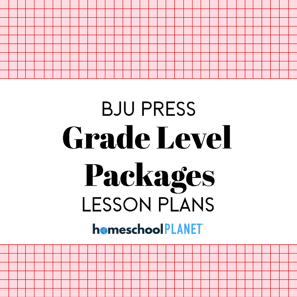 Lesson Plans for BJU Press All-in-One - Homeschool Planet